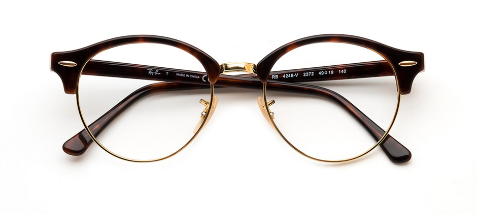Ray Ban Clubround Rx4246v 49 Glasses Clearly